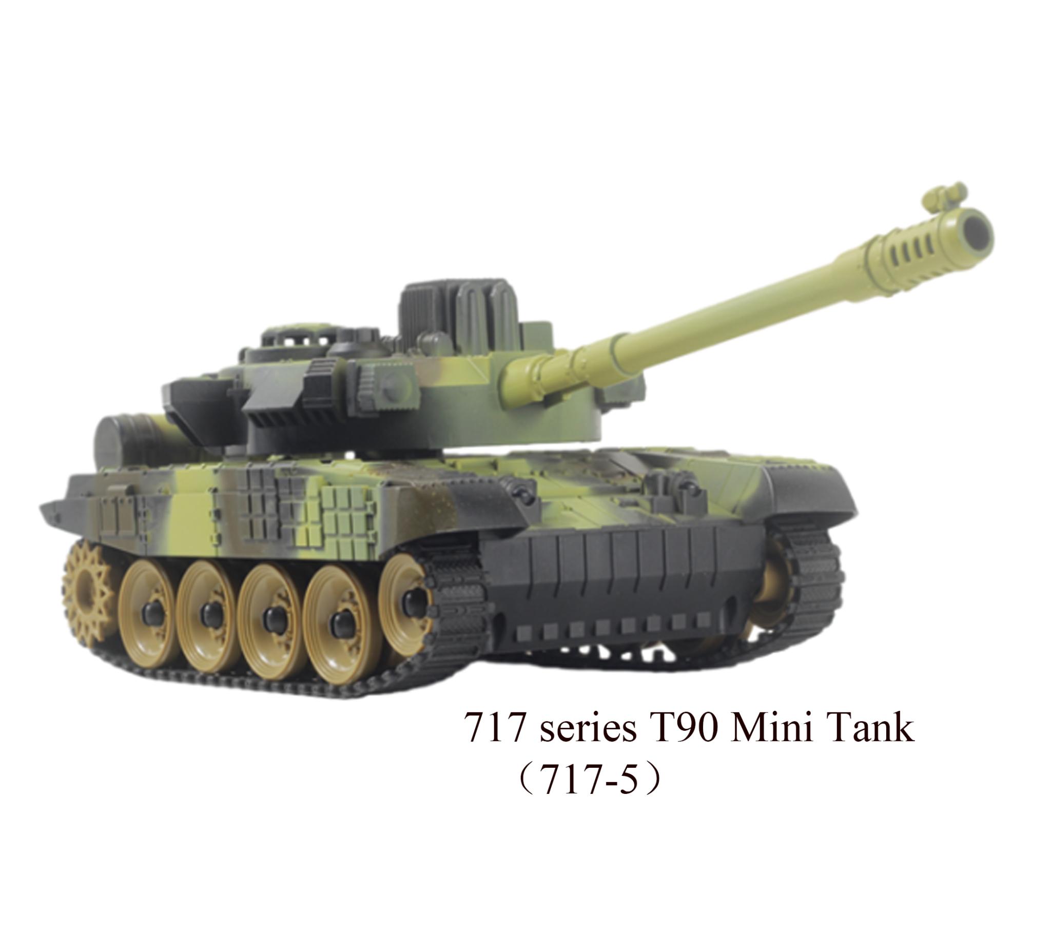 13 Channel Remote Control T90 Tracked Mini Tank 717-5 - Ducky Sourcing
